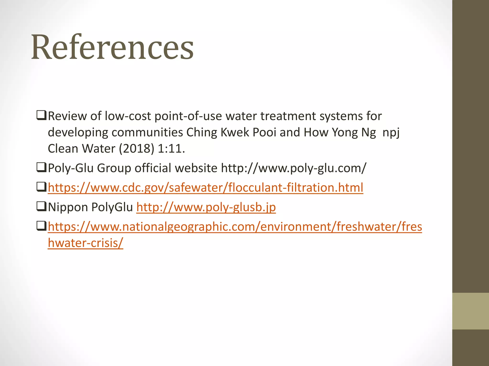 PolyGlu: The Water Purifier | PPTX