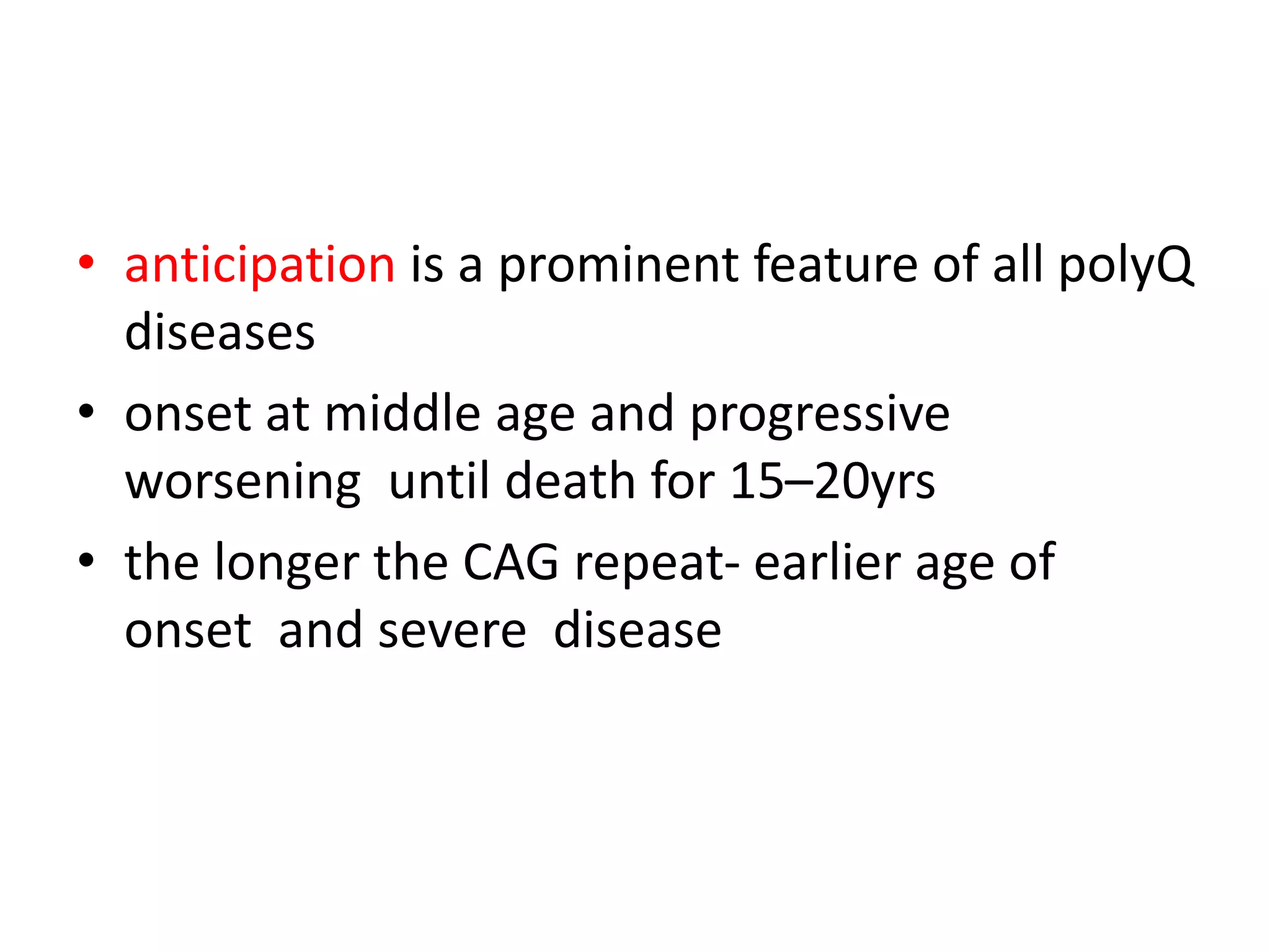 Polyglutaminedisorders | PPT