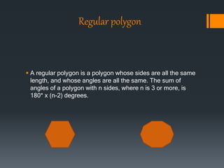 POLYGON AND IT'S TYPES | PPTX