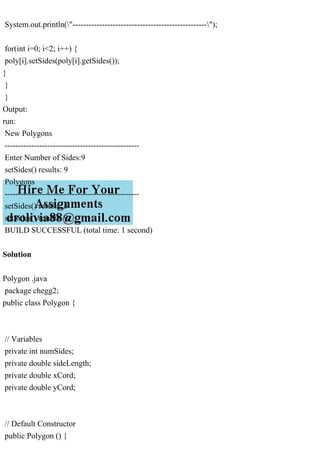 Polygon .java package chegg2;public class Polygon { Var.pdf