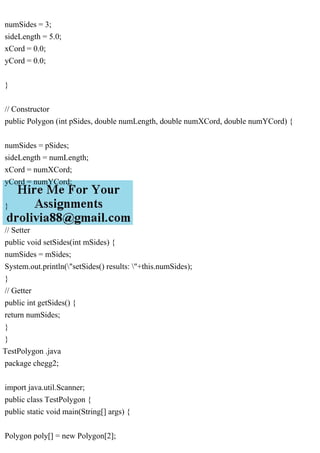 Polygon .java package chegg2;public class Polygon { Var.pdf