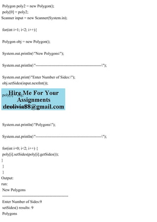 Polygon .java package chegg2;public class Polygon { Var.pdf