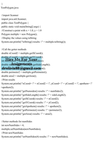 Polygon.javapublic class Polygon { private int numSides; priva.pdf
