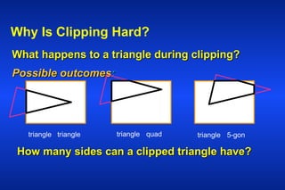 Polygon clipping | PPT | 3-D Graphics | Computer Software and Applications