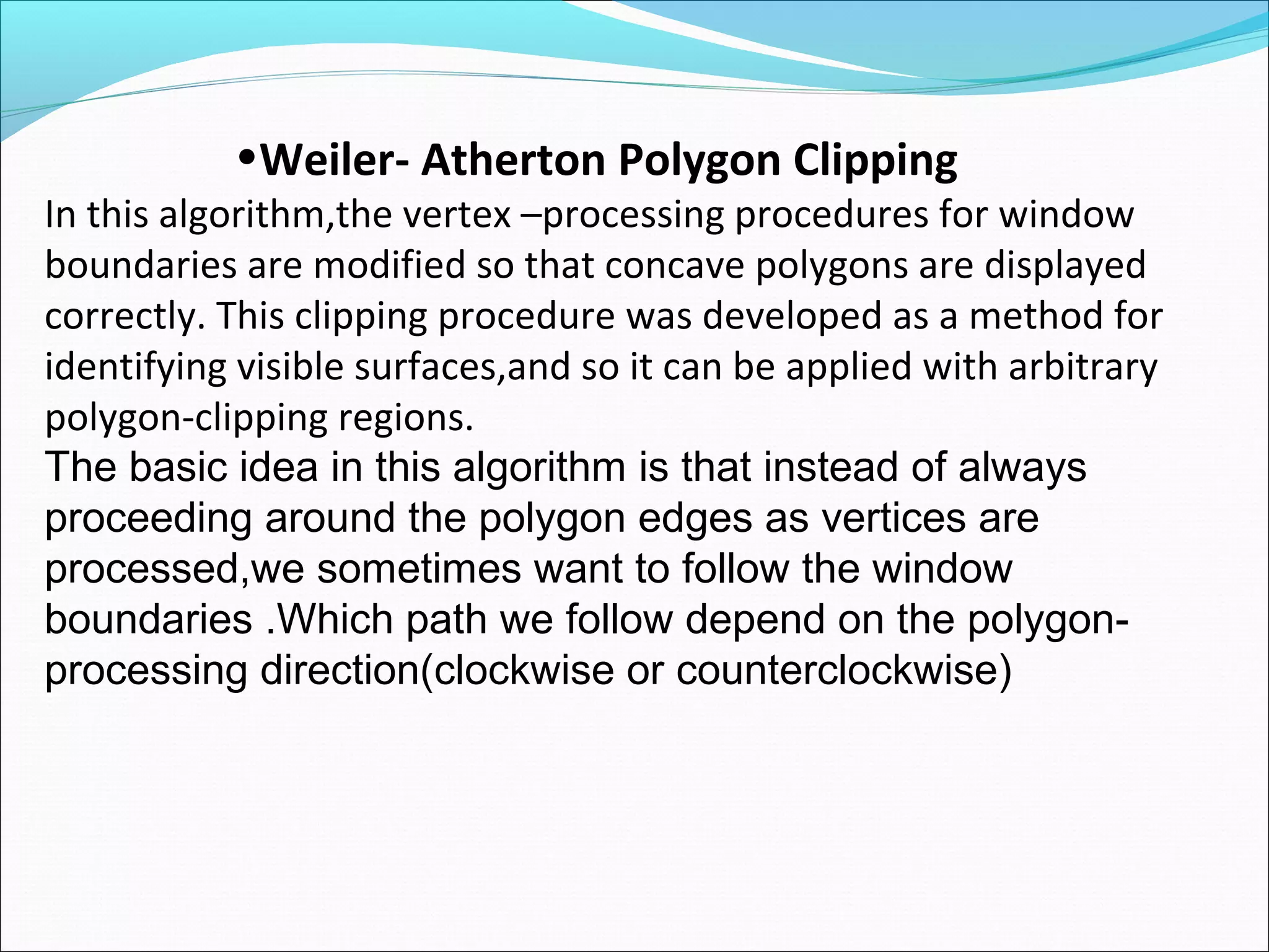 Polygon clipping | PPT