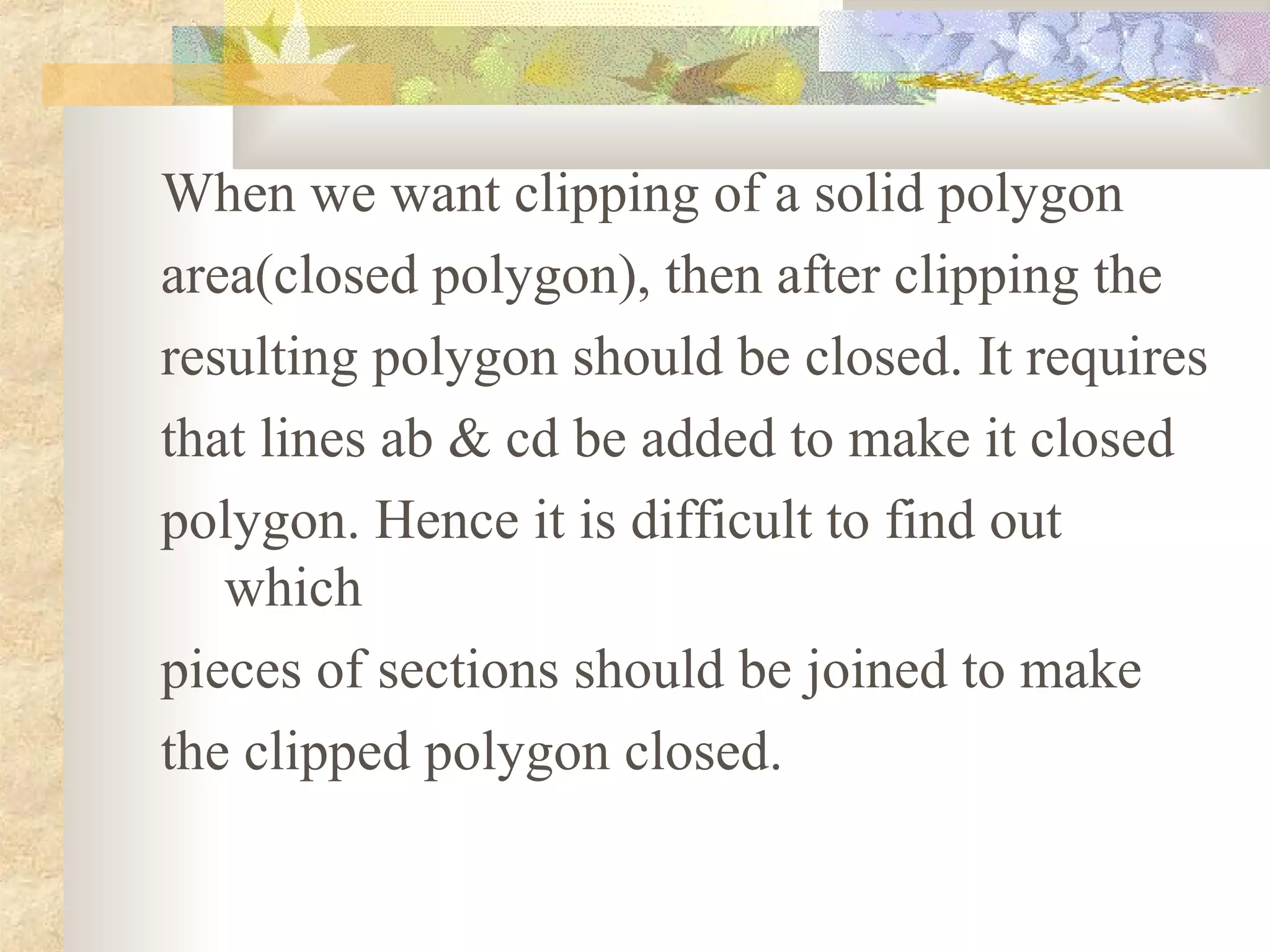 Polygon clipping | PPT