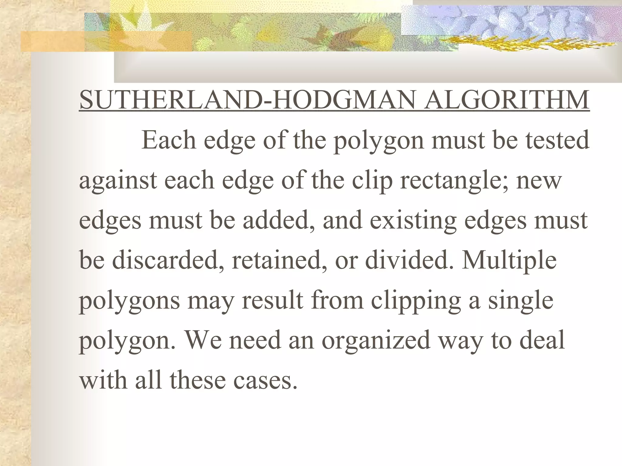 Polygon clipping | PPT