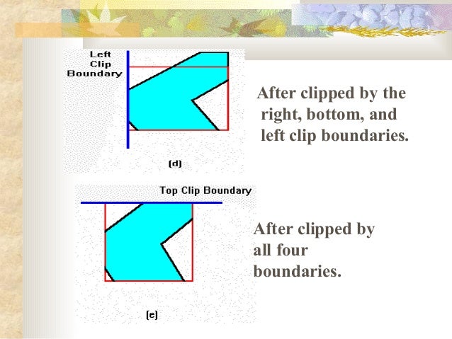 Polygon clipping Polygon clipping