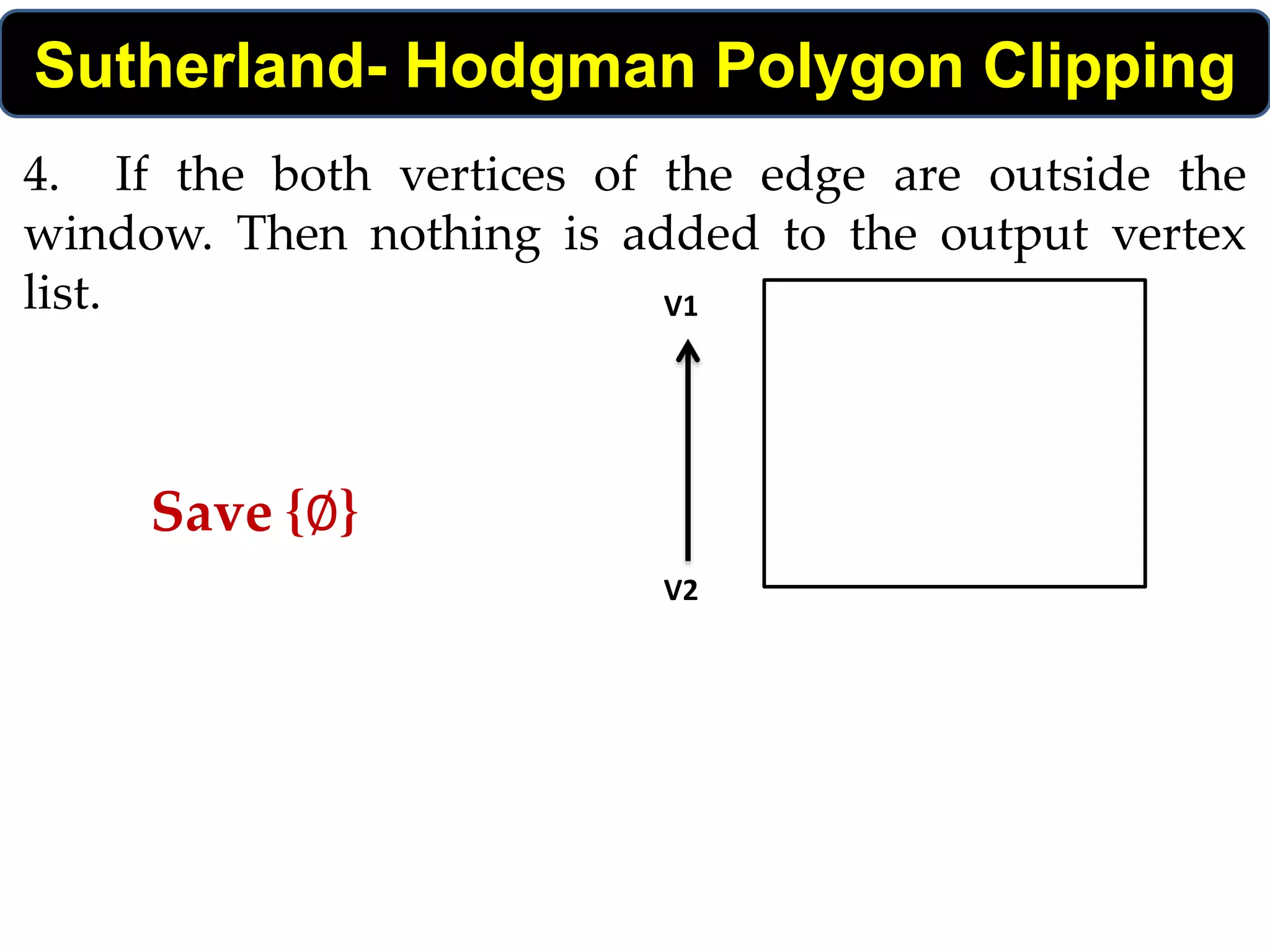 sutherland- Hodgeman Polygon clipping | PPTX
