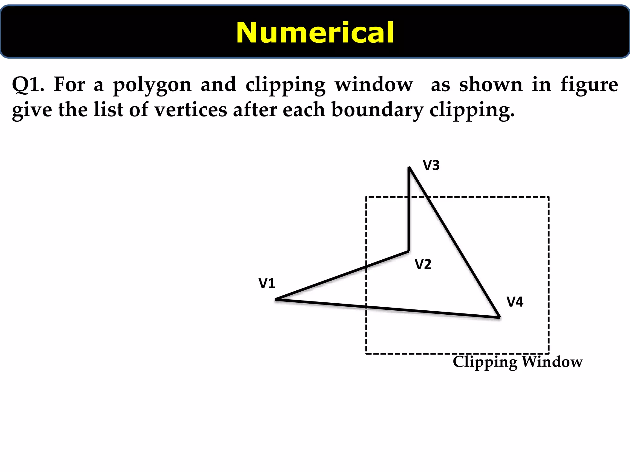 sutherland- Hodgeman Polygon clipping | PPTX sutherland- Hodgeman Polygon clipping | PPTX