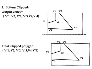 sutherland- Hodgeman Polygon clipping | PPTX