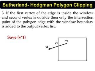 sutherland- Hodgeman Polygon clipping | PPTX