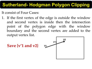 sutherland- Hodgeman Polygon clipping | PPT