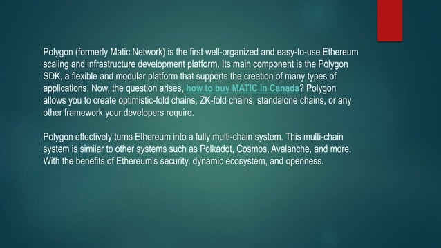 Polygon or Matic? Here’s how to buy MATIC in Canada | PPT