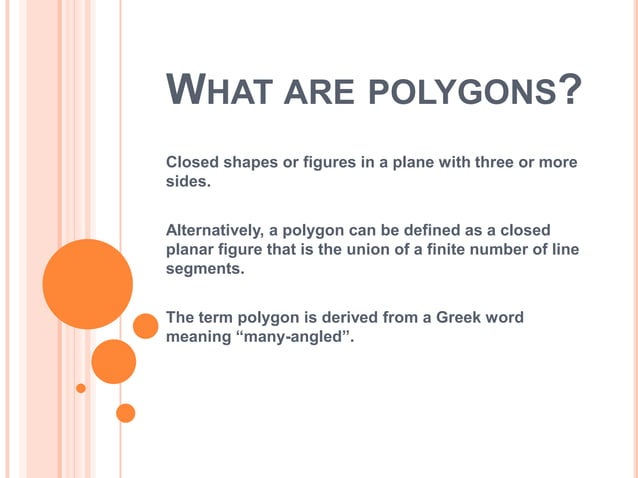 Polygons | PPTX | Web Development | Internet
