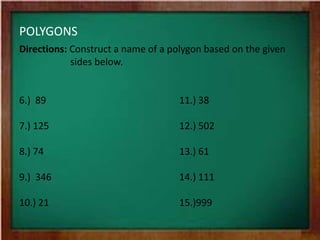 Polygons | PPTX