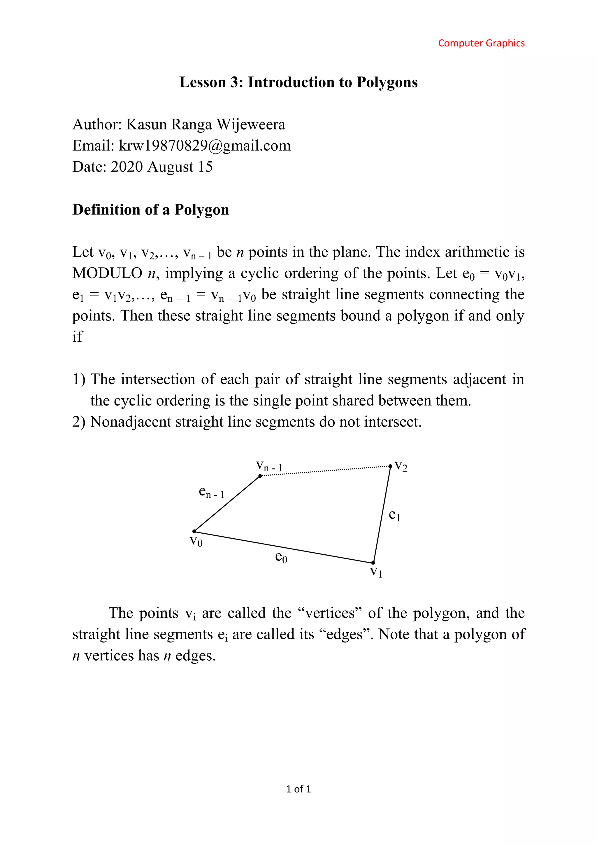 Introduction to Polygons | PDF