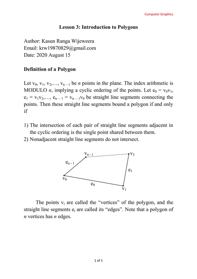 Introduction to Polygons | PDF