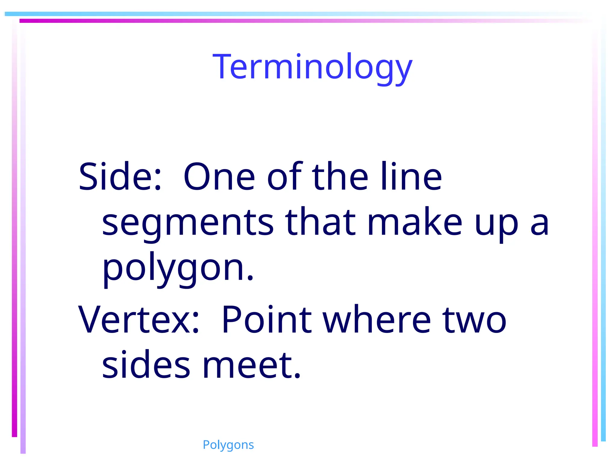 Polygons, types of polygons, definitions | PPTX