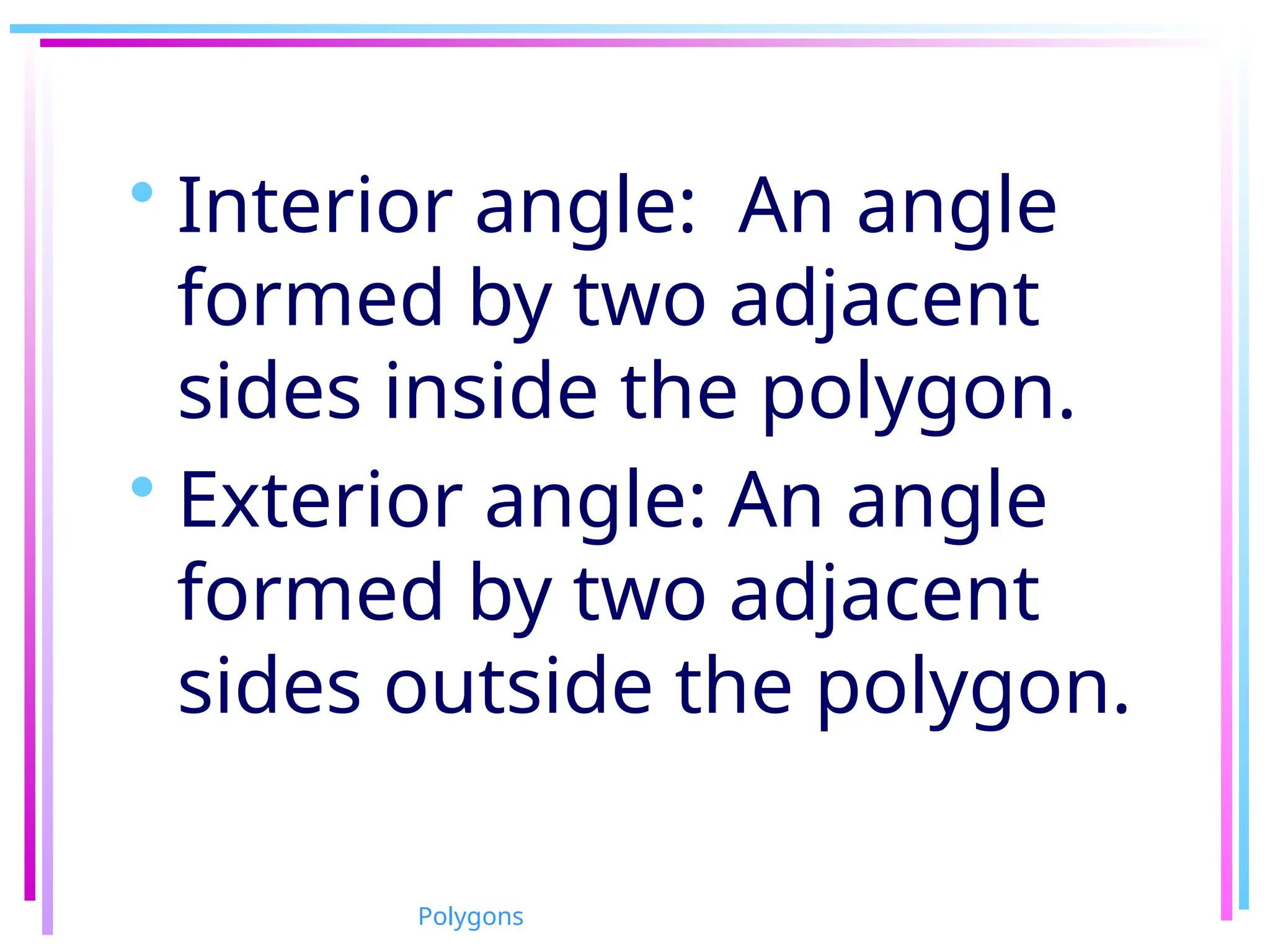 Polygons, types of polygons, definitions | PPTX