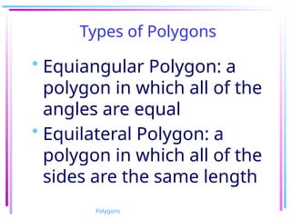 Polygons, types of polygons, definitions | PPTX