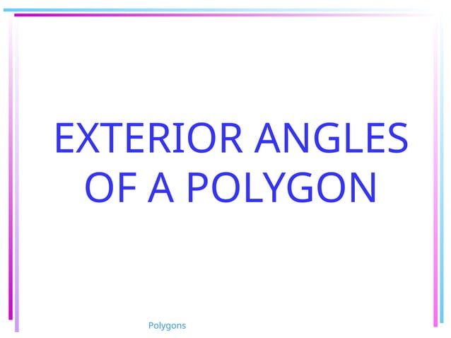 Polygons, types of polygons, definitions | PPT
