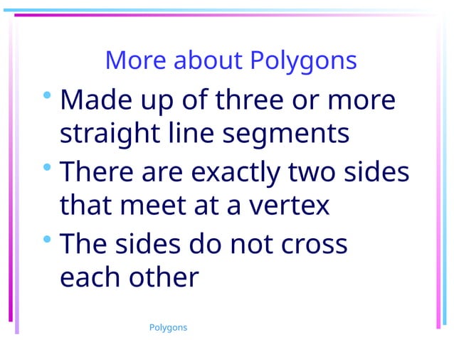 Polygons, types of polygons, definitions | PPT