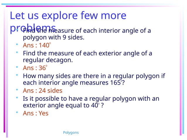 Polygons, types of polygons, definitions | PPT
