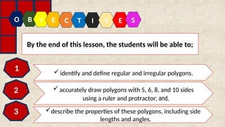 Polygons.pptx TYPES OF DIFFERENT POLYGONS | PPTX