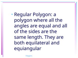 What is Polygon? Types, Example, Formula, | PPTX