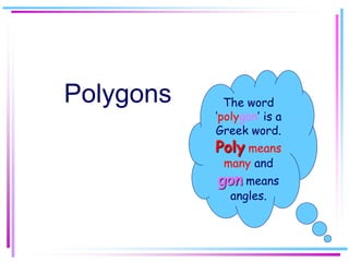 Polygon: Definition, Terminologies and Kinds | PPT