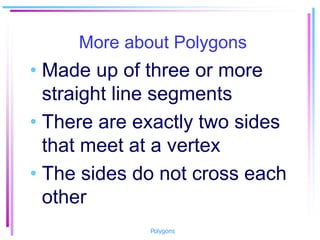 Polygon: Definition, Terminologies and Kinds | PPT
