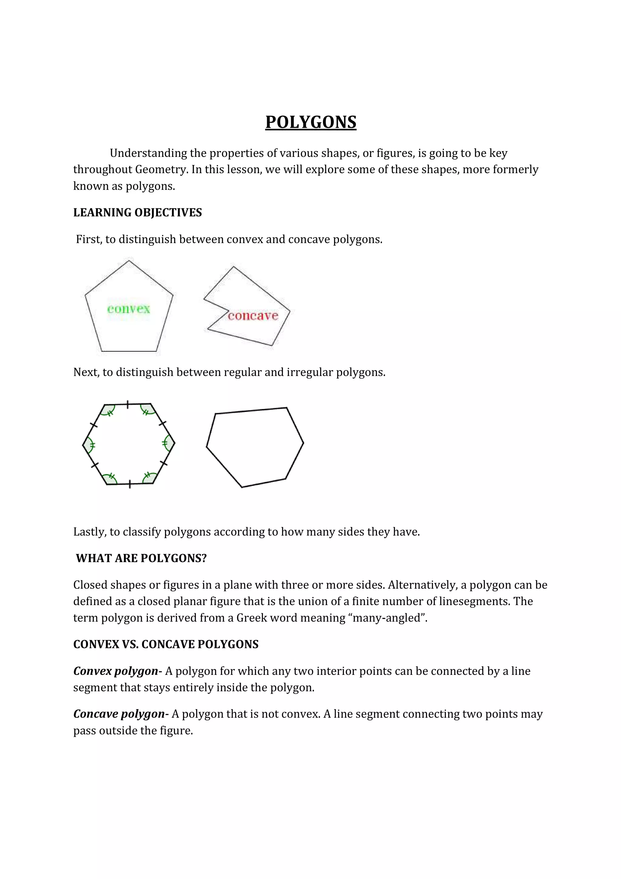 Polygons by jvn | PDF