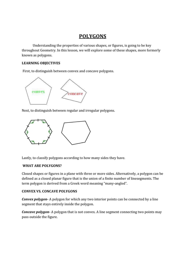 Polygons by jvn | PDF