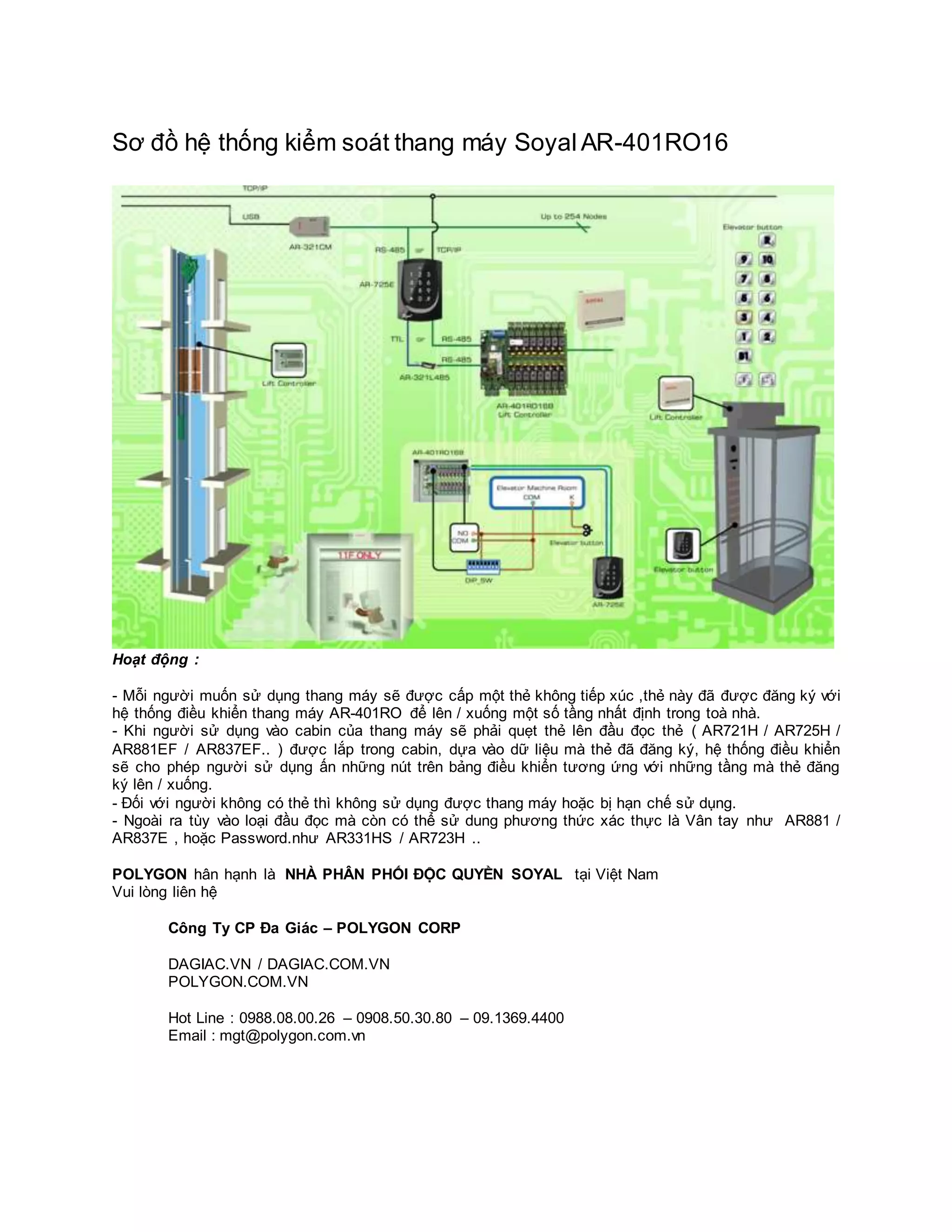 Polygon soyal ar401 ro an ninh thang may | PDF