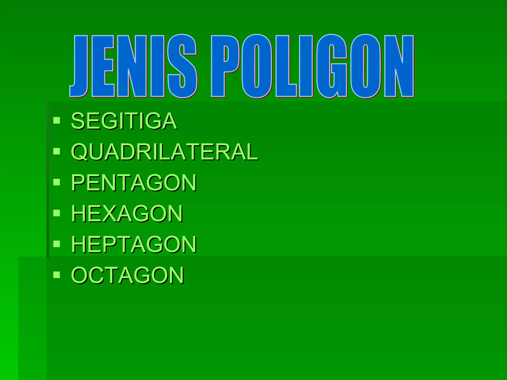 Polygon(tingkatan 1) | PPT