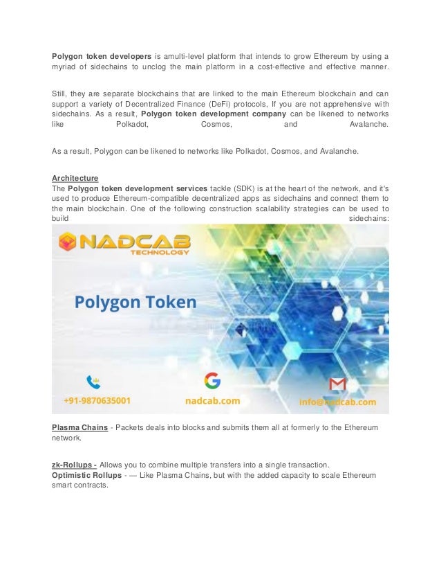Polygon token development services | PDF
