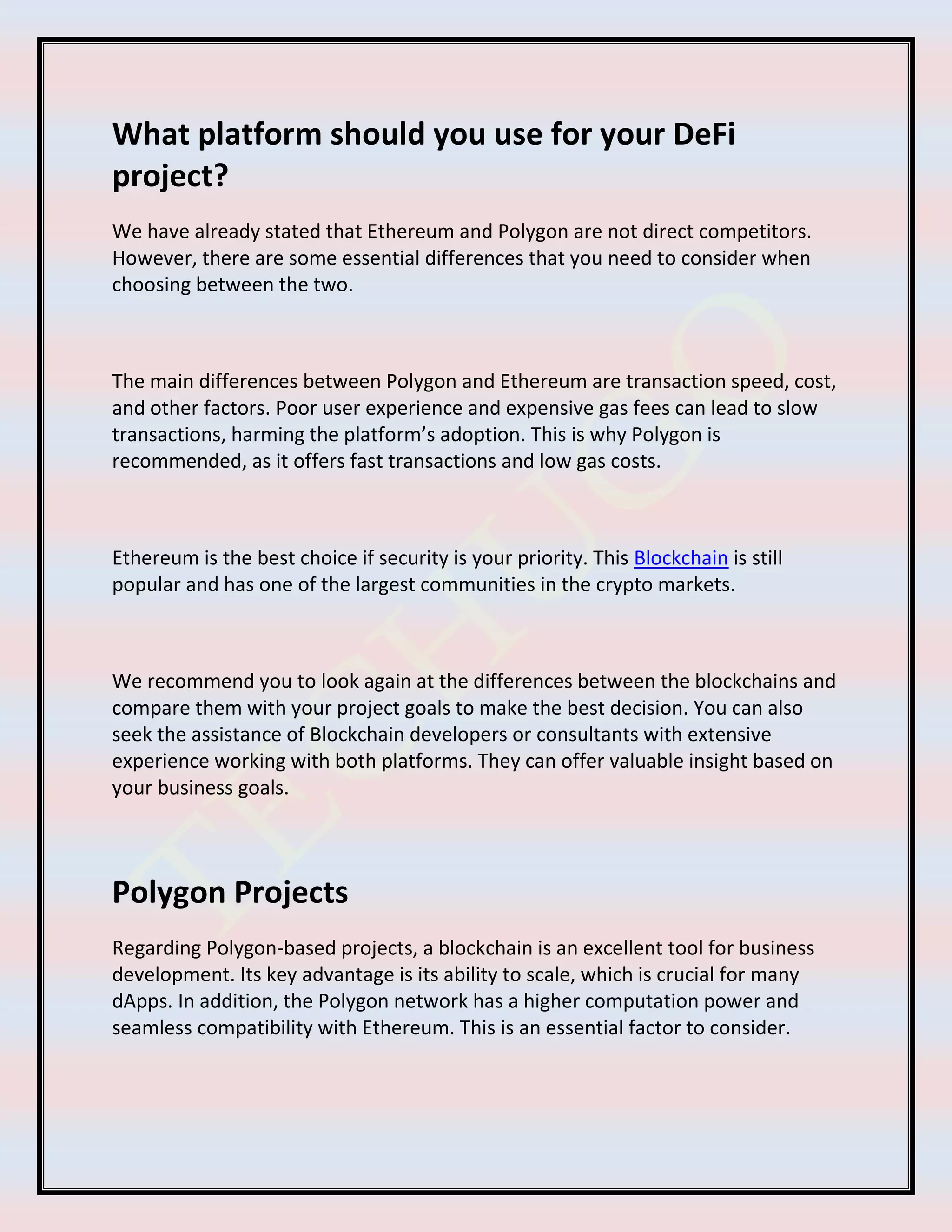 Polygon vs Ethereum.pdf | Free Download