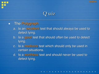 The Lie Detector | PPT