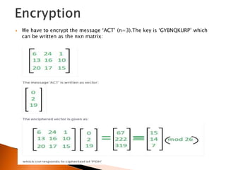 Polygraphic Substitution Cipher - Part 2 | PPTX