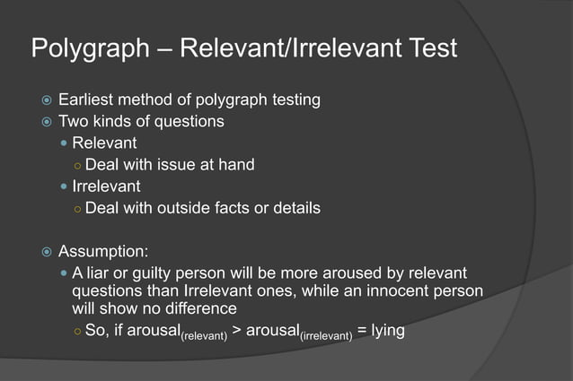 Polygraph machine | PPT