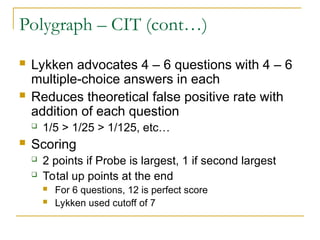 Polygraph PPT and other psychology and investigative tool.ppt