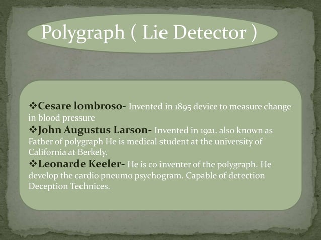 polygraph ppt Ahsan.pptx | Crime & Harmful Acts to Individuals, Society ...