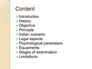 Polygraph test | PPTX