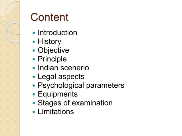 Polygraph test | PPTX | Crime & Harmful Acts to Individuals, Society ...