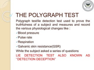 Polygraph test | PPTX