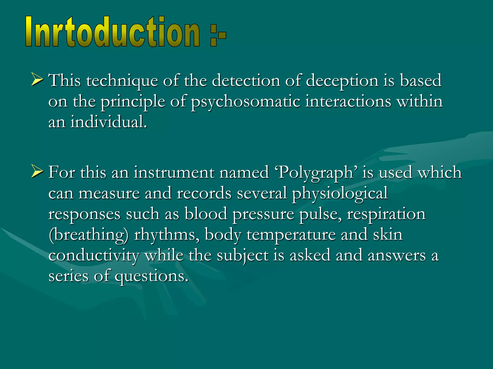 Polygraphy | PPT