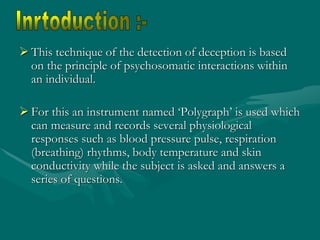 Polygraphy | PPT