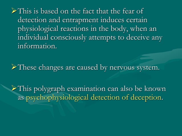Polygraphy | PPT | Science