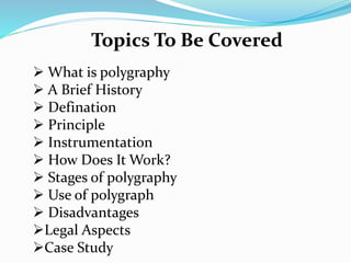 Polygraph : A Lie Detector Test | PPTX